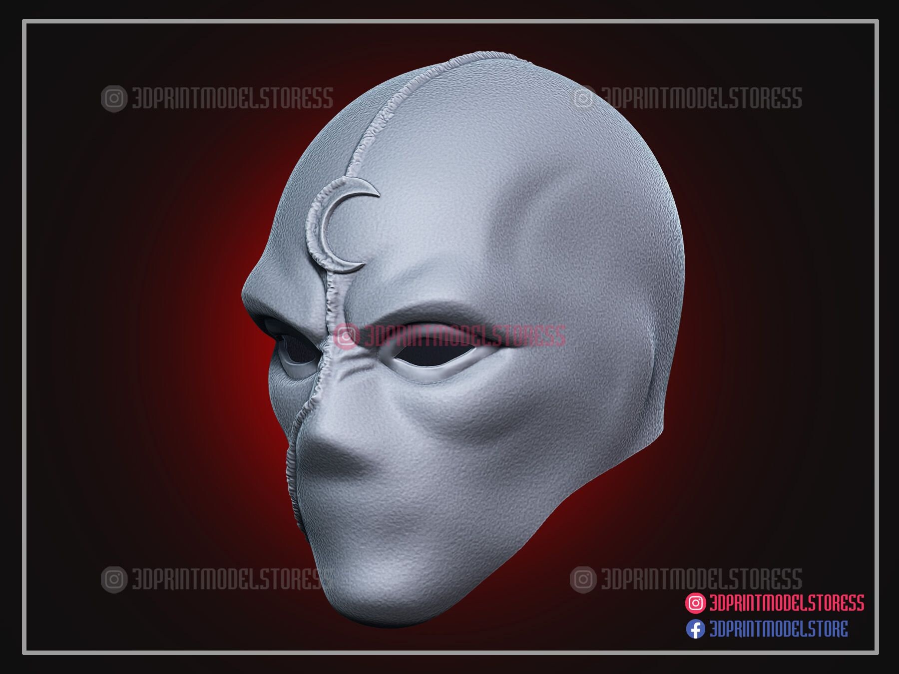 Moon Knight Mr Knight Mask Marvel Cosplay Helmet STL File - Etsy Ireland