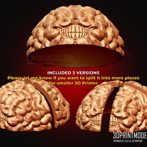 Jujutsu Cosplay - Kenjaku Brain 3D Print Model - Halloween Cosplay Mask ...