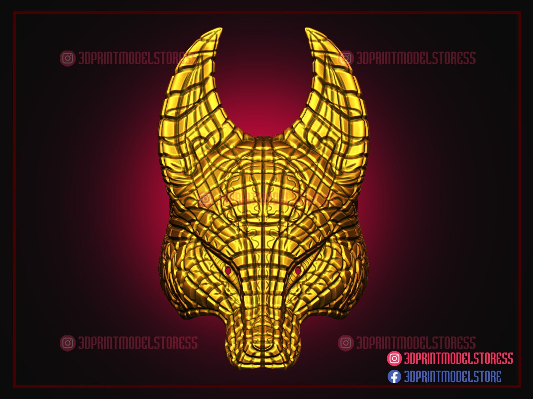 Squid Game Mask Fox Vip Mask Kitsune Mask STL File for 3D - Etsy