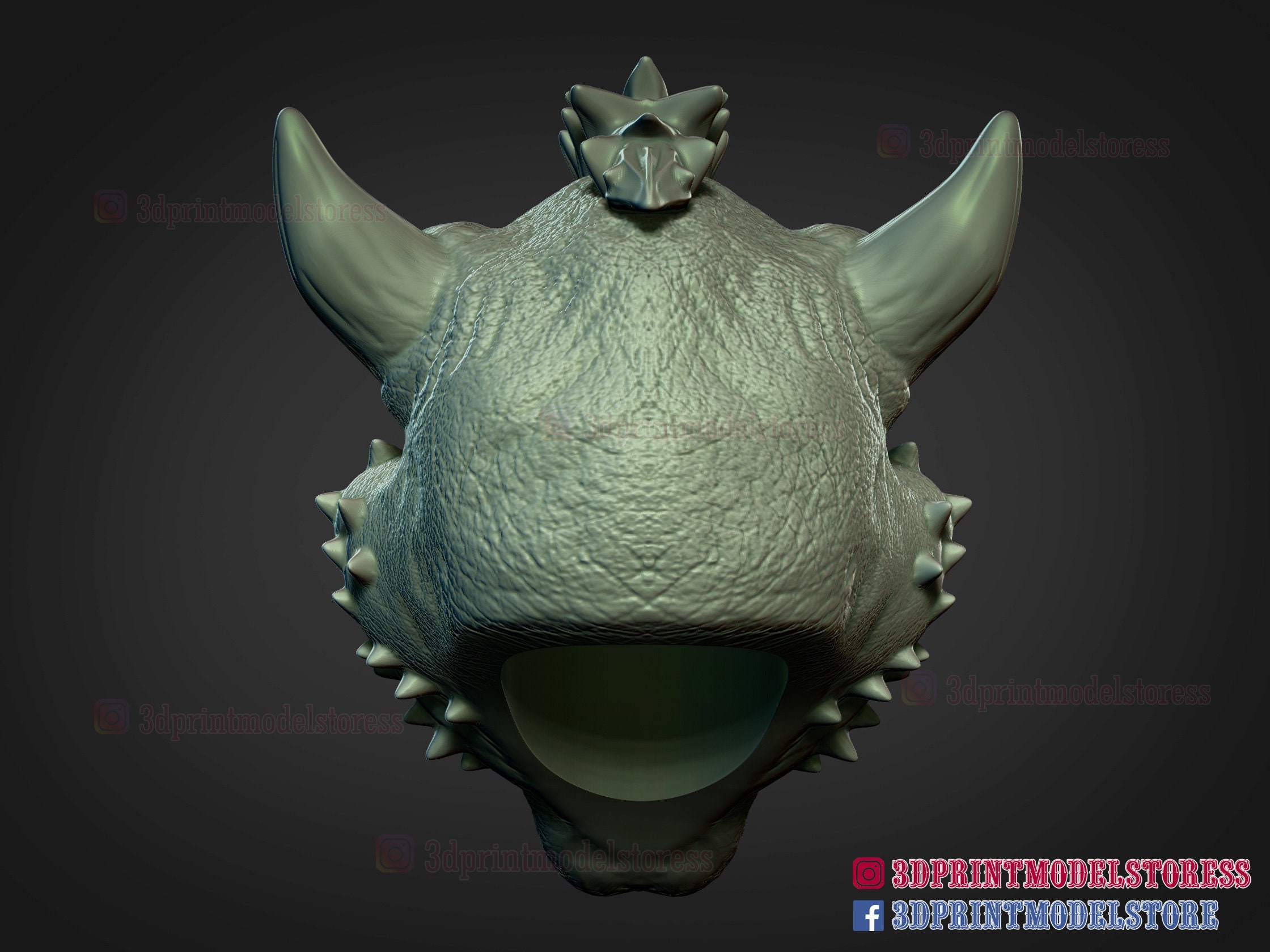 Bowser Head Sculpt 3D Print Model Custom Action Figures | Etsy