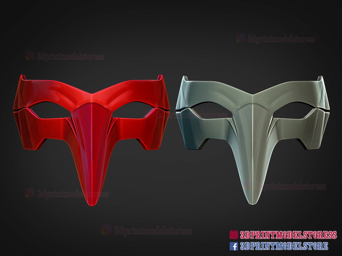 Persona 5 P5 Akechi Crow Red Mask Japanese Anime Cosplay - Etsy UK