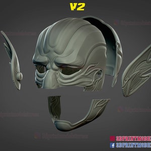 Superhero Cosplay Mask 3D Print Model - Halloween Costume Helmet - STL ...