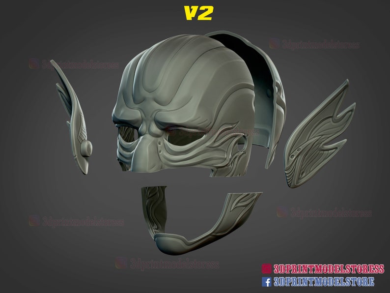 Superhero Cosplay Mask 3D Print Model Halloween Costume - Etsy