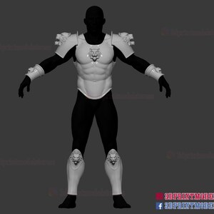 3d Print File Cosplay Larp Armor Set Classical Tiger Roman Muscle Armor ...