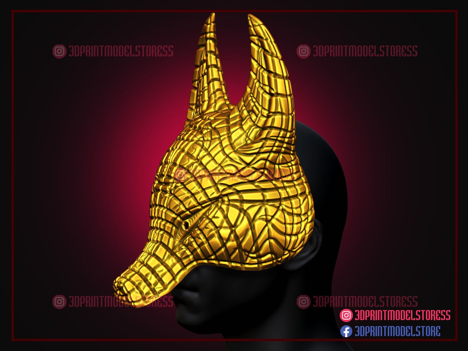 Squid Game Mask Fox Vip Mask Kitsune Mask STL File for 3D - Etsy