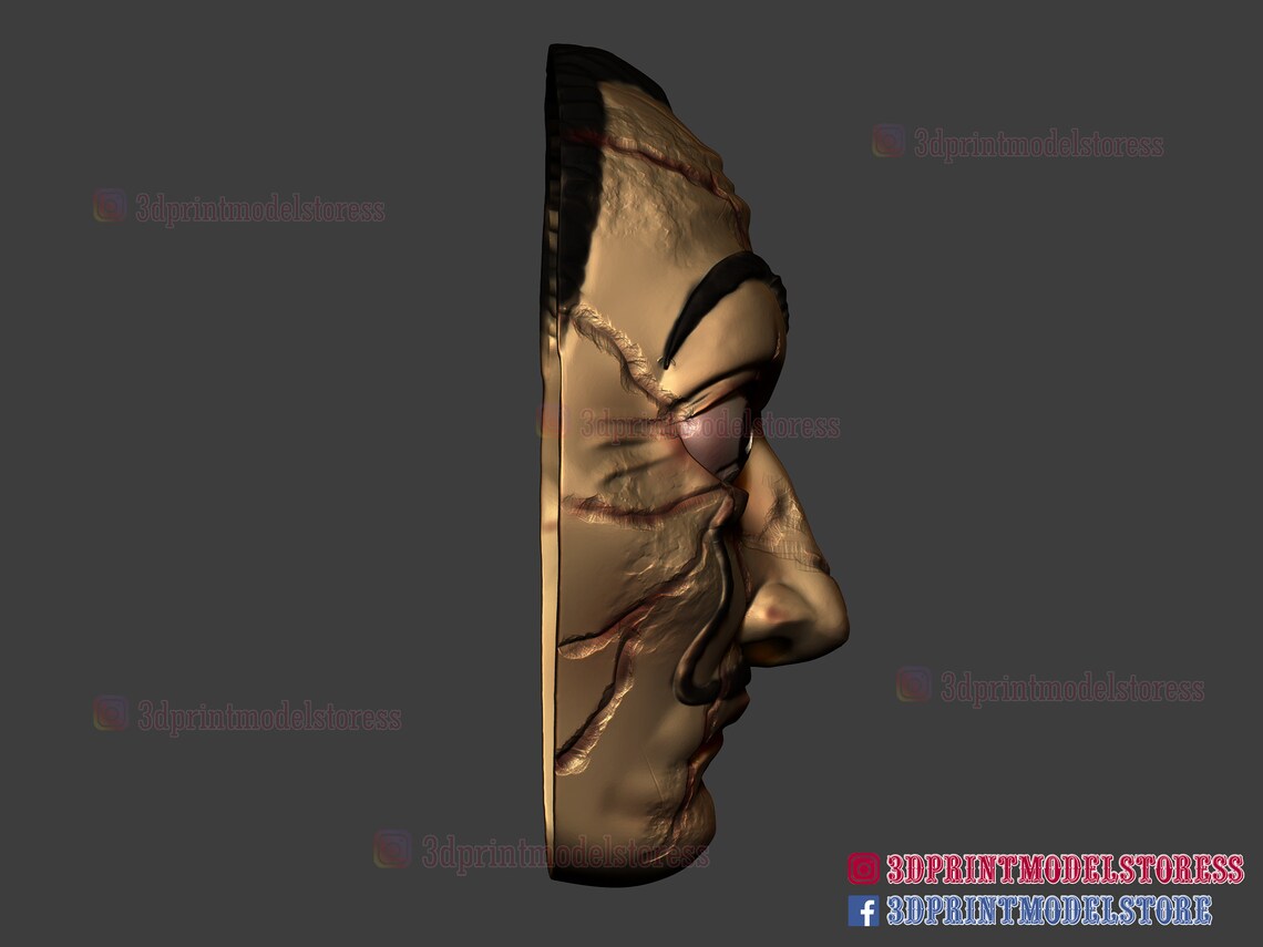 3D Print Files Inspired Money Heist Cosplay Mask Dali - Etsy