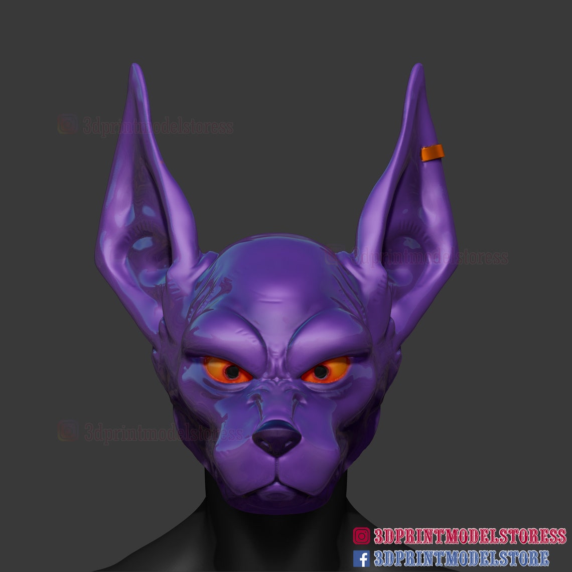 3d Print File Anubis Helmet Sphynx Cat Mask Halloween | Etsy