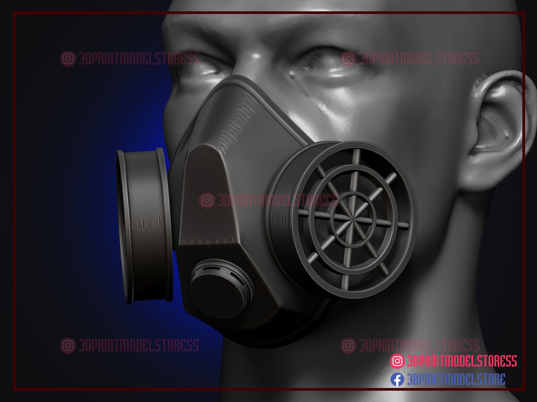 Kaiju No 8 Protective Mask STL File for Cosplay Halloween - Etsy