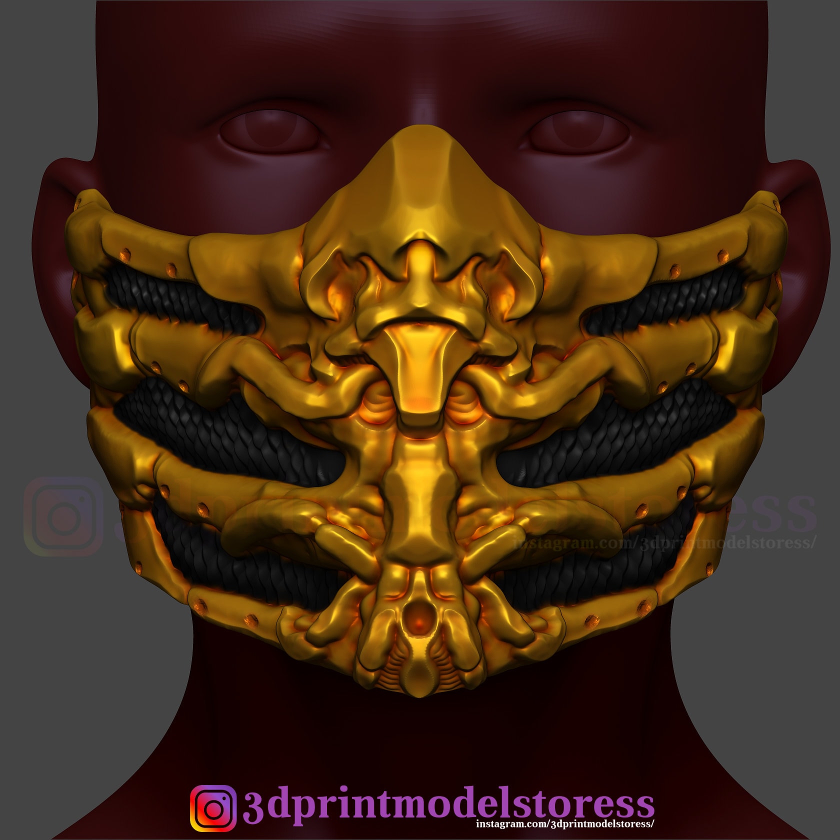 Mortal Kombat Scorpion Skull