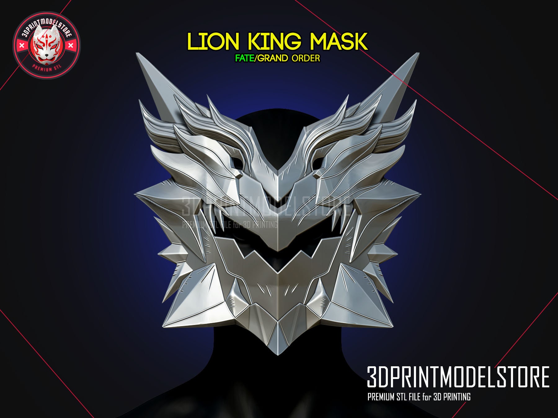 Lion King Fate Cosplay Mask 3D Print Model Halloween Costume - Etsy