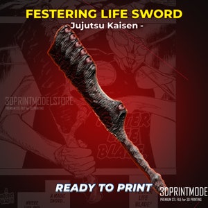 Festering Life Sword Blade Crused Tool Weapon - Jujutsu Cosplay Kaisen ...
