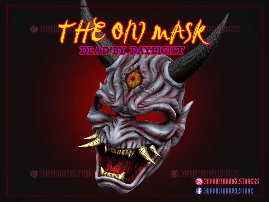 The Oni Mask for Cosplay Halloween Mask - STL File - Etsy