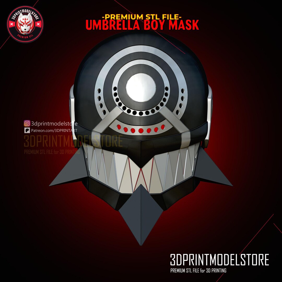 Dandadan Umbrella Boy Mask - Anime Cosplay - Hollow Mask Skull - 3D ...