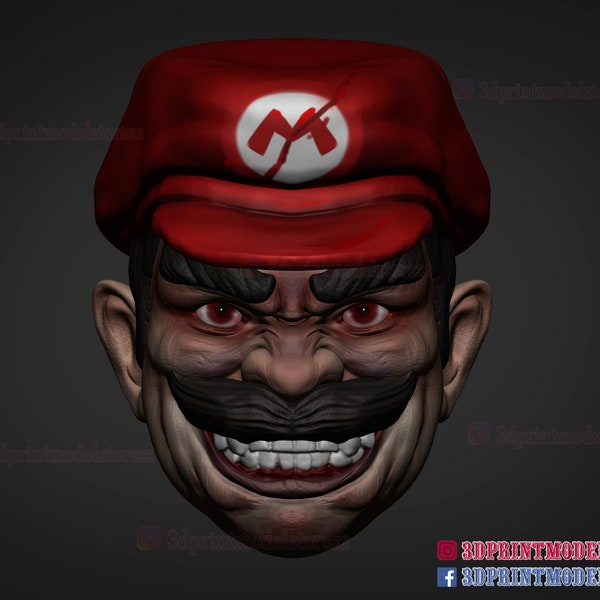 3d Mario Stl File - Etsy