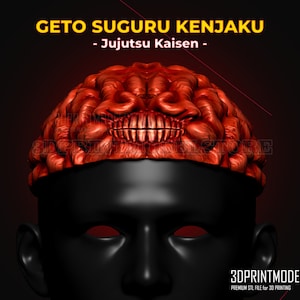 Jujutsu Cosplay - Kenjaku Brain 3D Print Model - Halloween Cosplay Mask ...