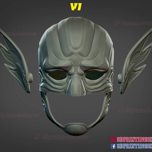 Superhero Cosplay Mask 3D Print Model - Halloween Costume Helmet - STL ...