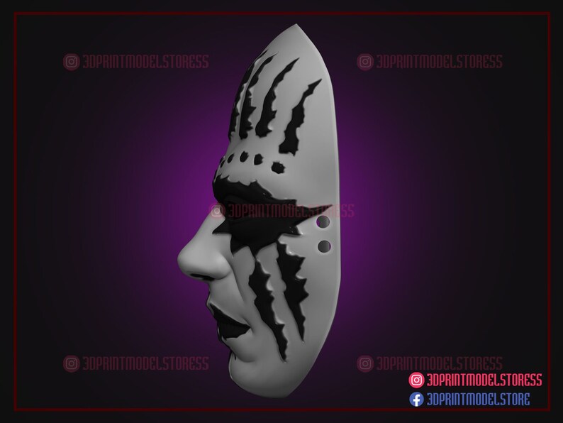 Halloween Slipknot Mask Joey Jordison Mask STL File - Etsy