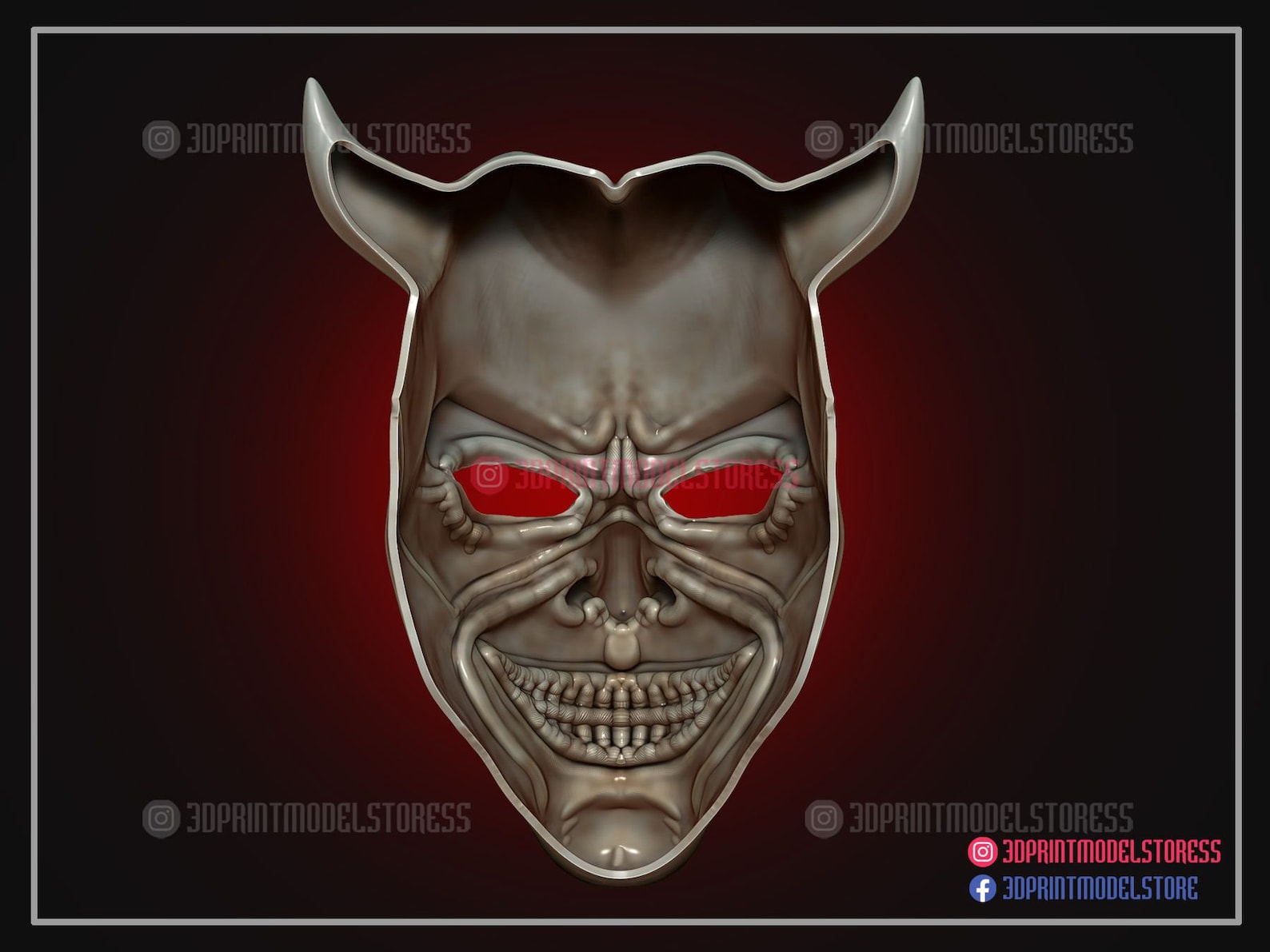 The Black Phone Movie the Grabber Mask 3D Print Model STL - Etsy