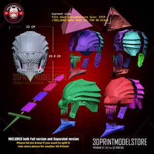 Chainsaw Man Longsword Devil Helmet Cosplay, Props, Anime - 3D Print ...