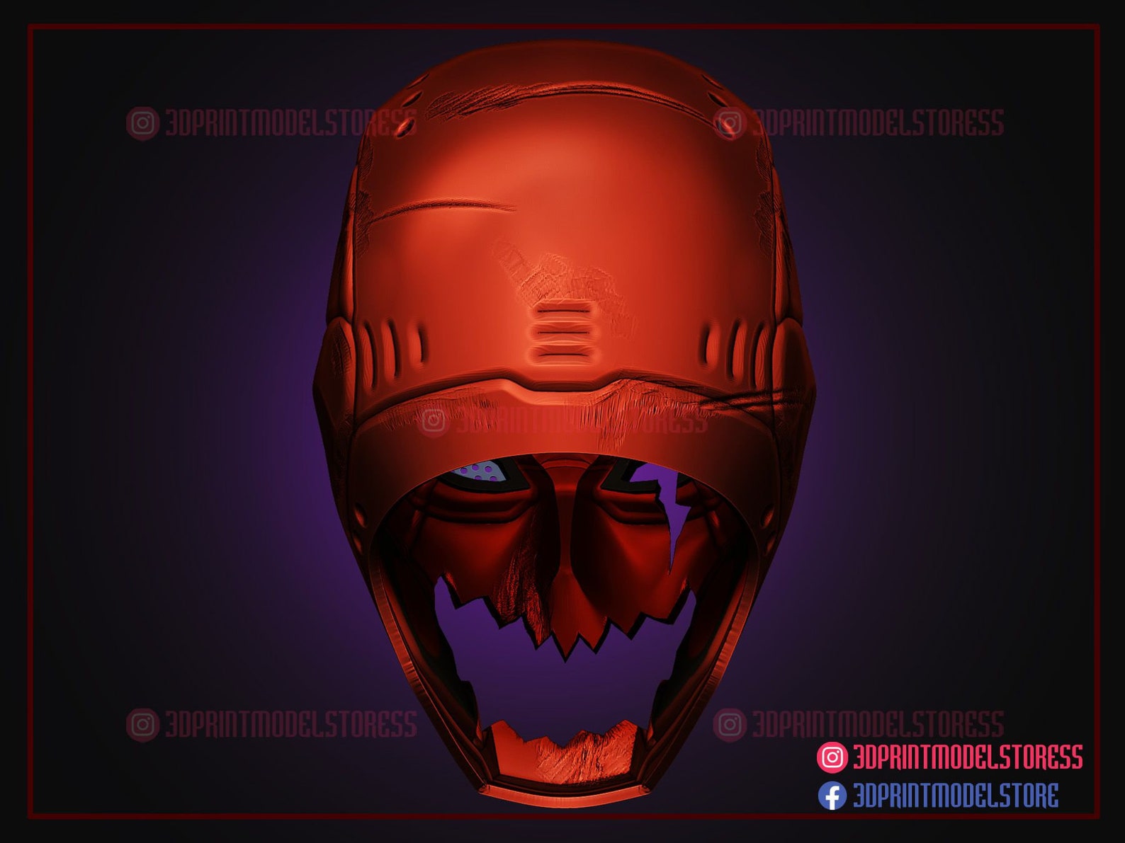 Red Hood Battle Damage Helmet Jason Todd Red Hood Helmet - Etsy