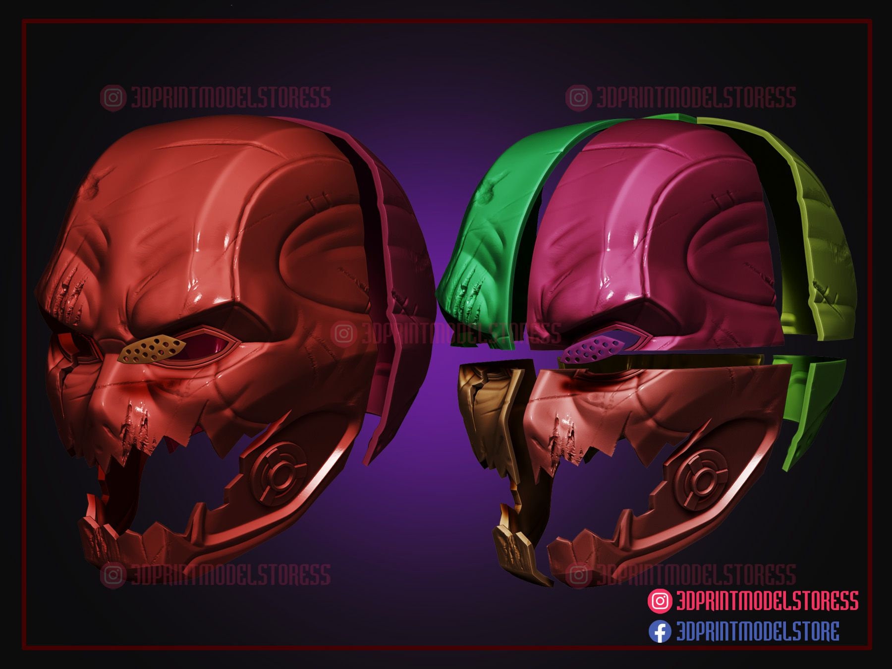 Red Hood Battle Damage Helmet Jason Todd Red Hood Helmet - Etsy