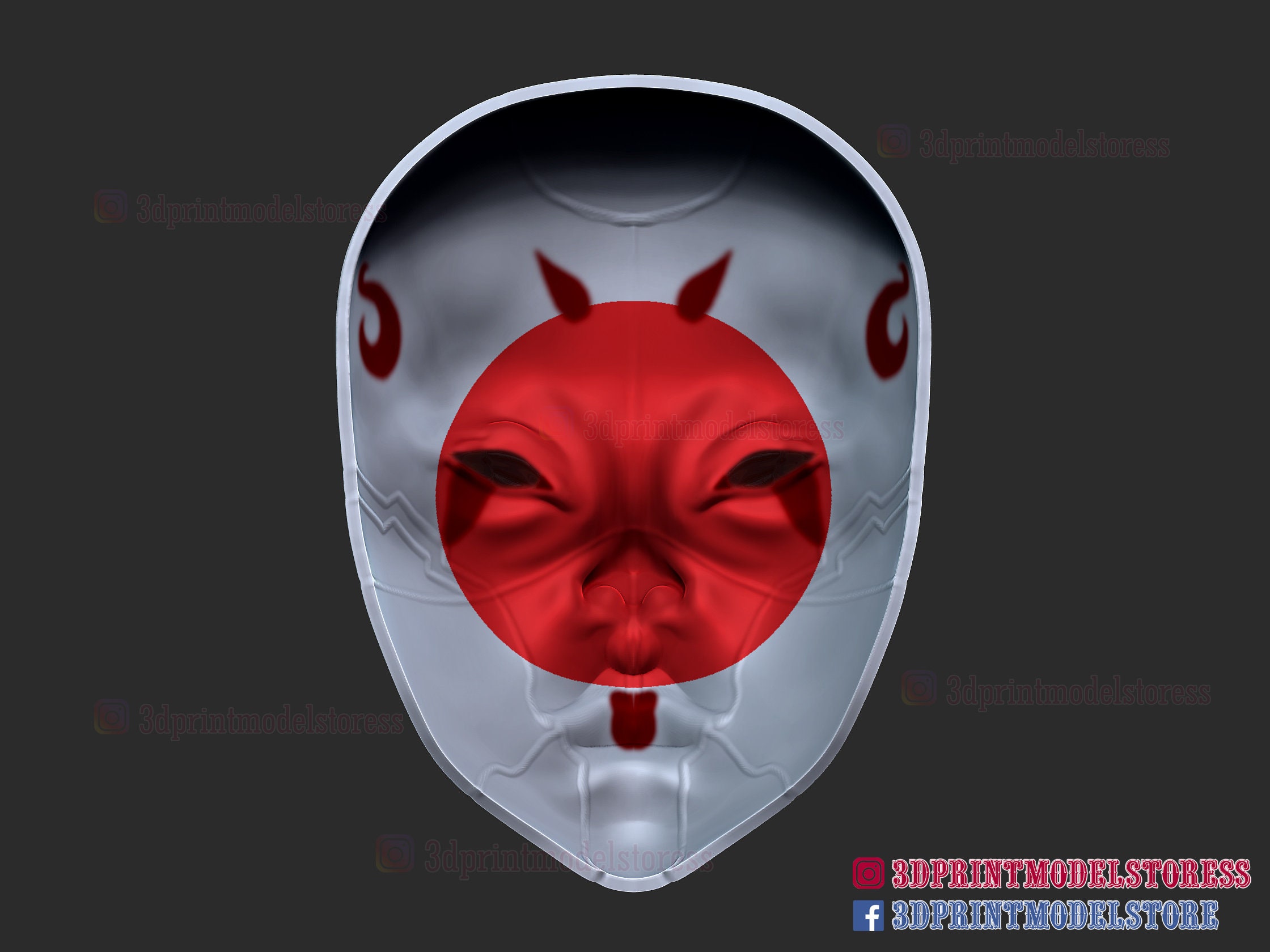 Japanese Geisha Mask 3D Print Files | Etsy