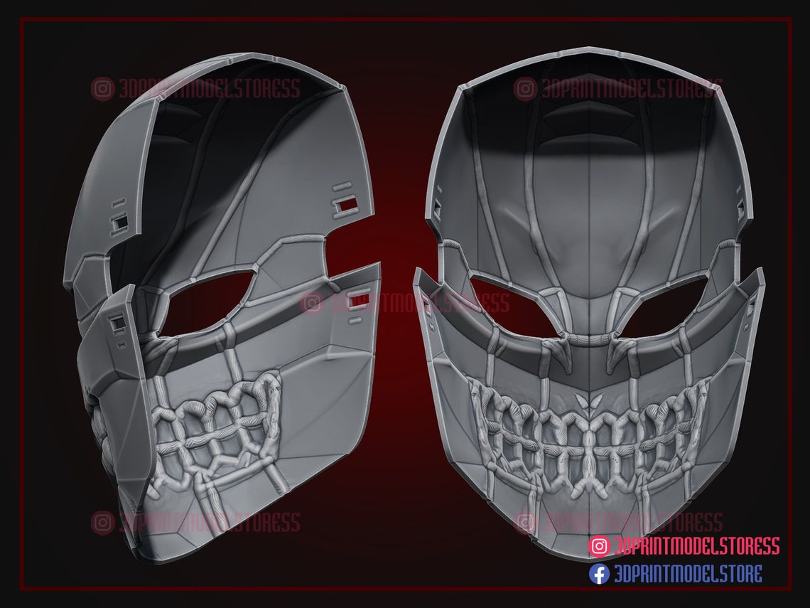 Hollow Mask Halloween Costume Custom Cosplay Mask STL | Etsy