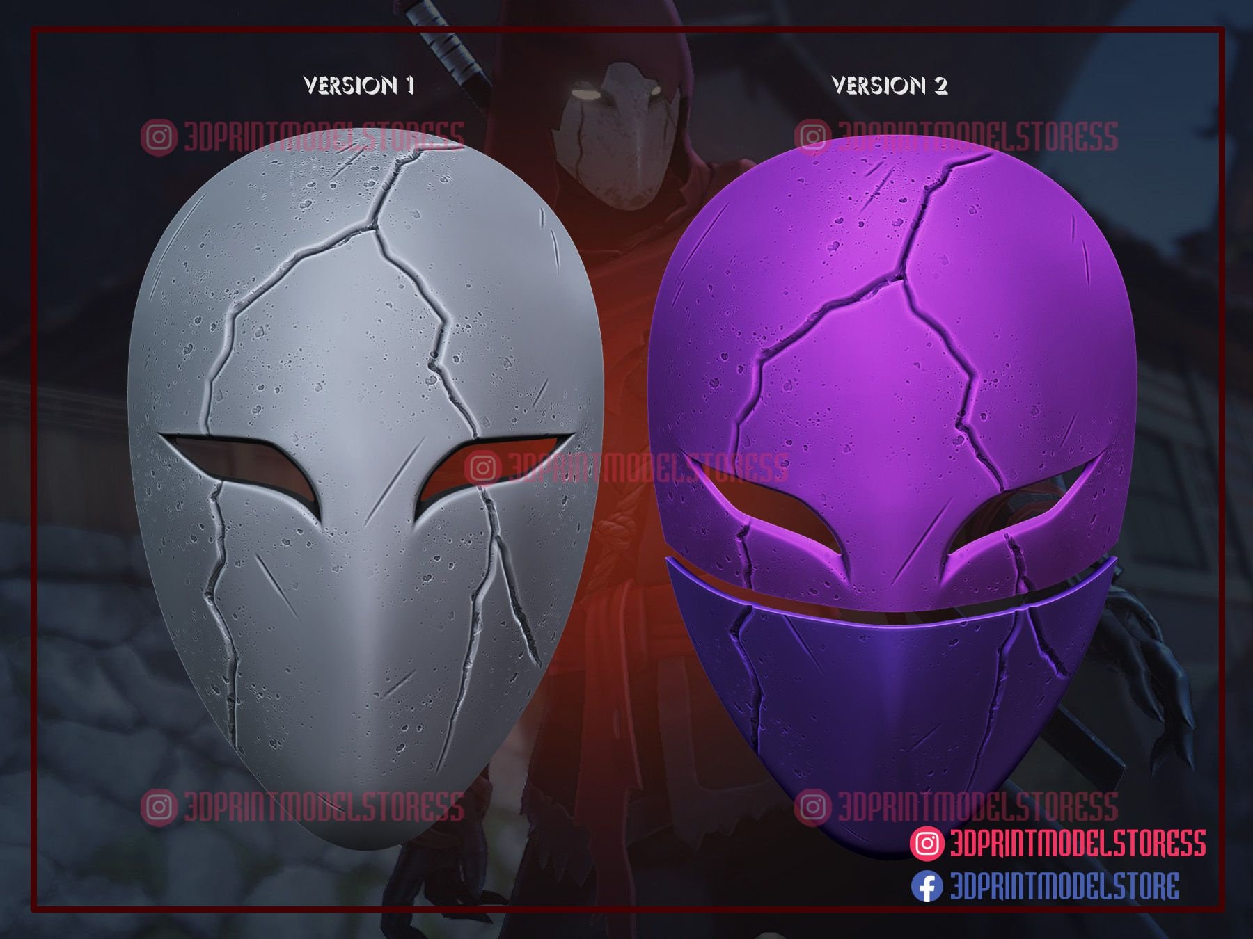 Aragami 2 Mask Shadow Mask STL File for 3D Printing 3D - Etsy UK