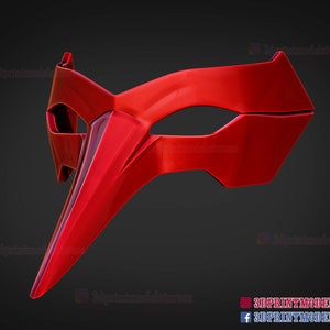 Persona 5 P5 Akechi Crow Red Mask Japanese Anime Cosplay - Etsy UK