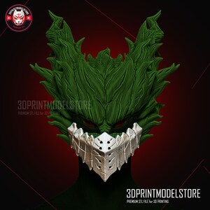 Deku Dark Mode Dark Deku Mask 3D Print Model Halloween Cosplay Mask STL ...