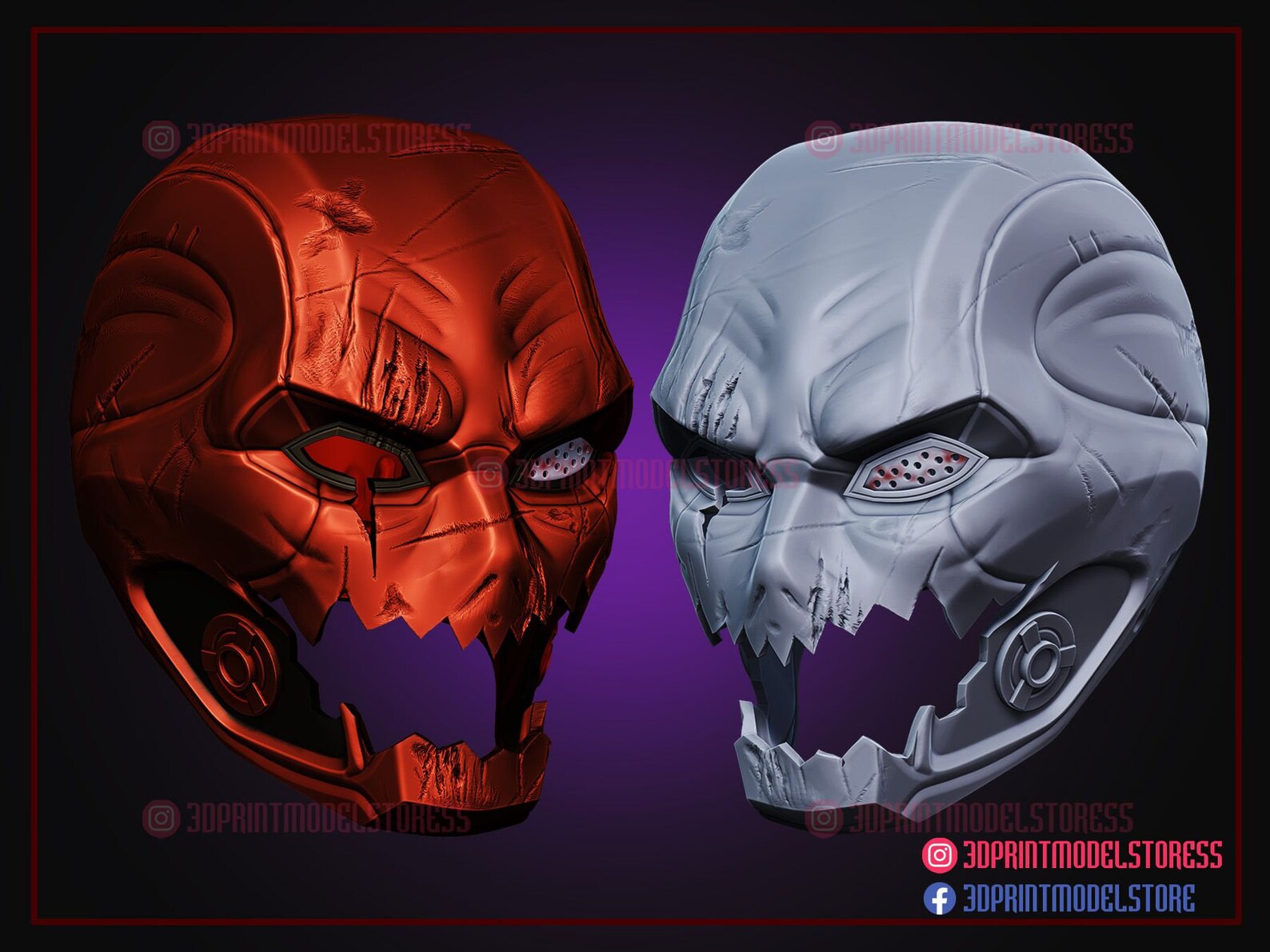 Red Hood Battle Damage Helmet Jason Todd Red Hood Helmet - Etsy