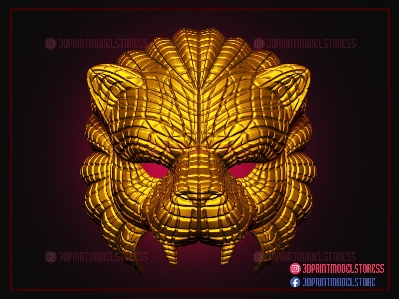 Squid Game Lion Vip Mask STL File for 3D Printing for Cosplay - Etsy