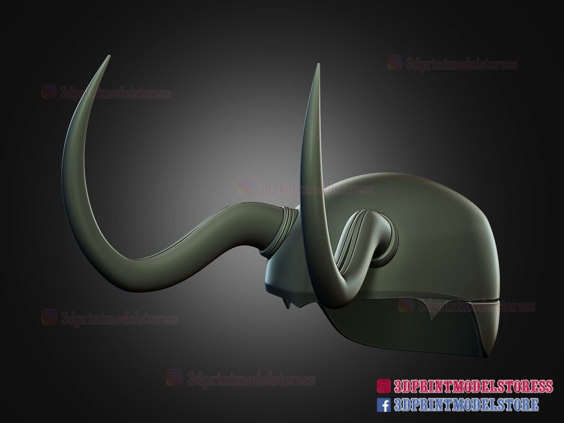 Inspired Classic Loki Helmet STL File 3D Print Model | Etsy