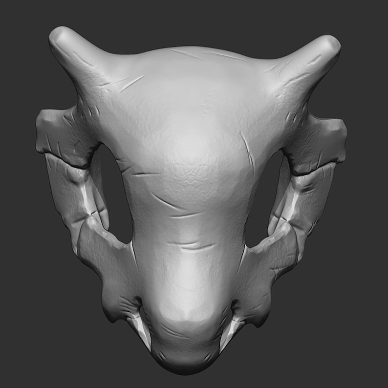 3d Print File Cubone mask Dog print mask Mask for dog | Etsy