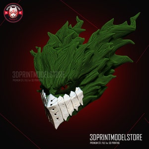 Deku Dark Mode Dark Deku Mask 3D Print Model Halloween Cosplay Mask STL ...