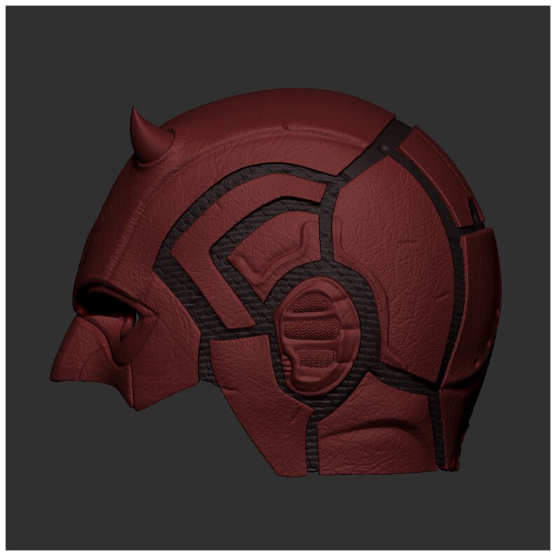 3d Print File Marvel Daredevil Cosplay Mask STL File - Etsy