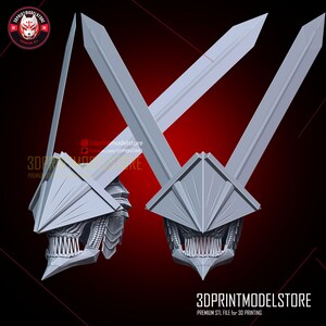 Chainsaw Man Longsword Devil Helmet Cosplay, Props, Anime - 3D Print ...