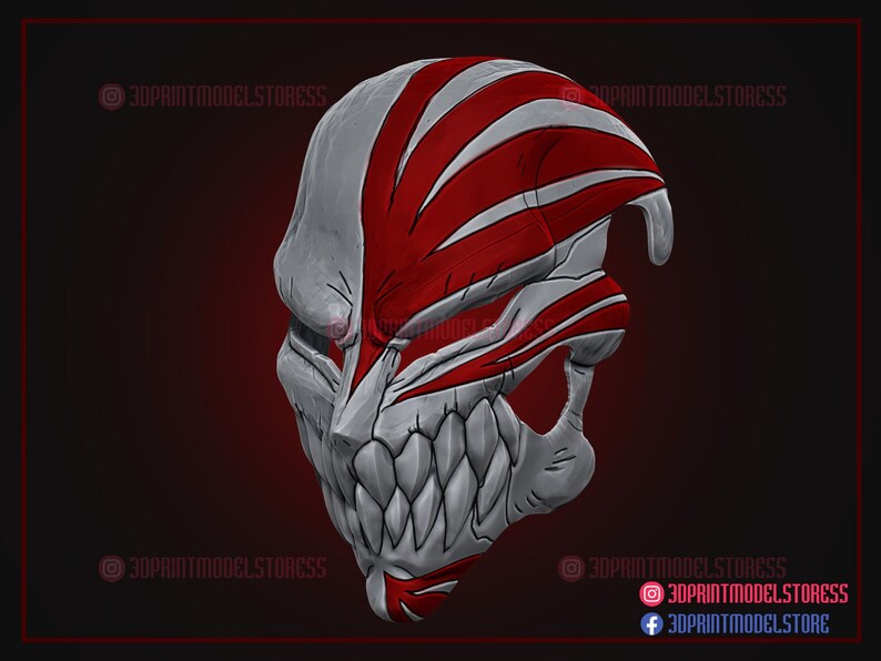 Skull Hollow Mask Fan Male STL File 3D Print Model - Etsy Canada