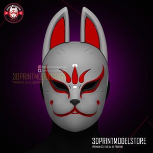 The Elusive Samurai Genba Kazama Fox Mask Cosplay Ninja - Anime ...