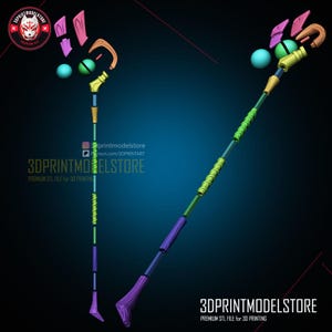 Megumin Staff - Konosuba Cosplay Weapon - Anime, Halloween Costume - 3D ...