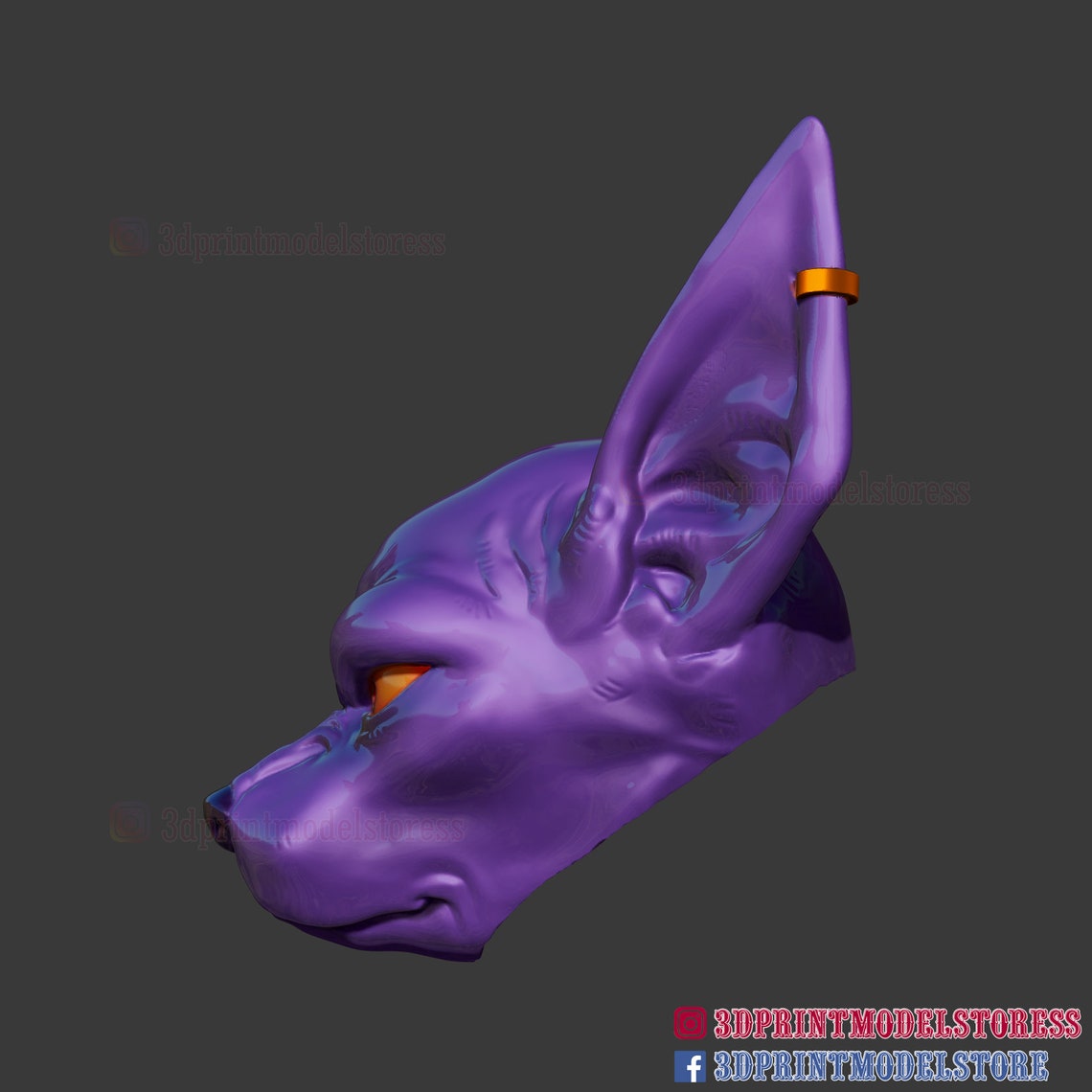 3d Print File Anubis Helmet Sphynx Cat Mask Halloween | Etsy