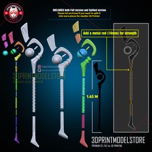 Megumin Staff - Konosuba Cosplay Weapon - Anime, Halloween Costume - 3D ...