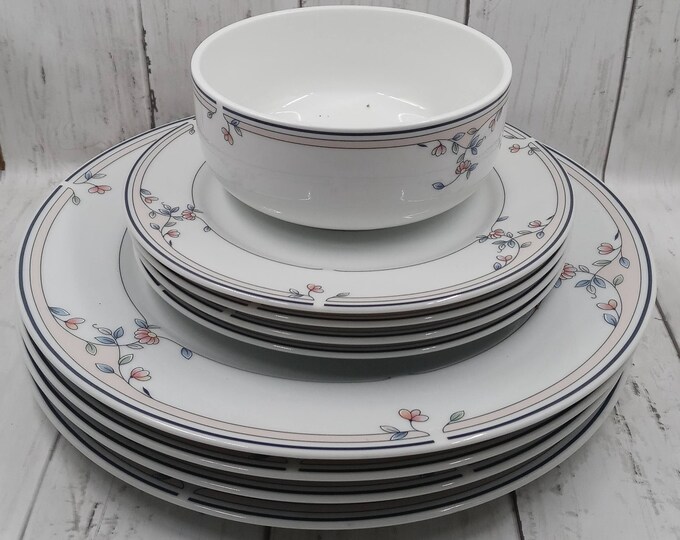 Vintage Princess House Heritage Blossom Dinnerware Set Peach Flowers ...