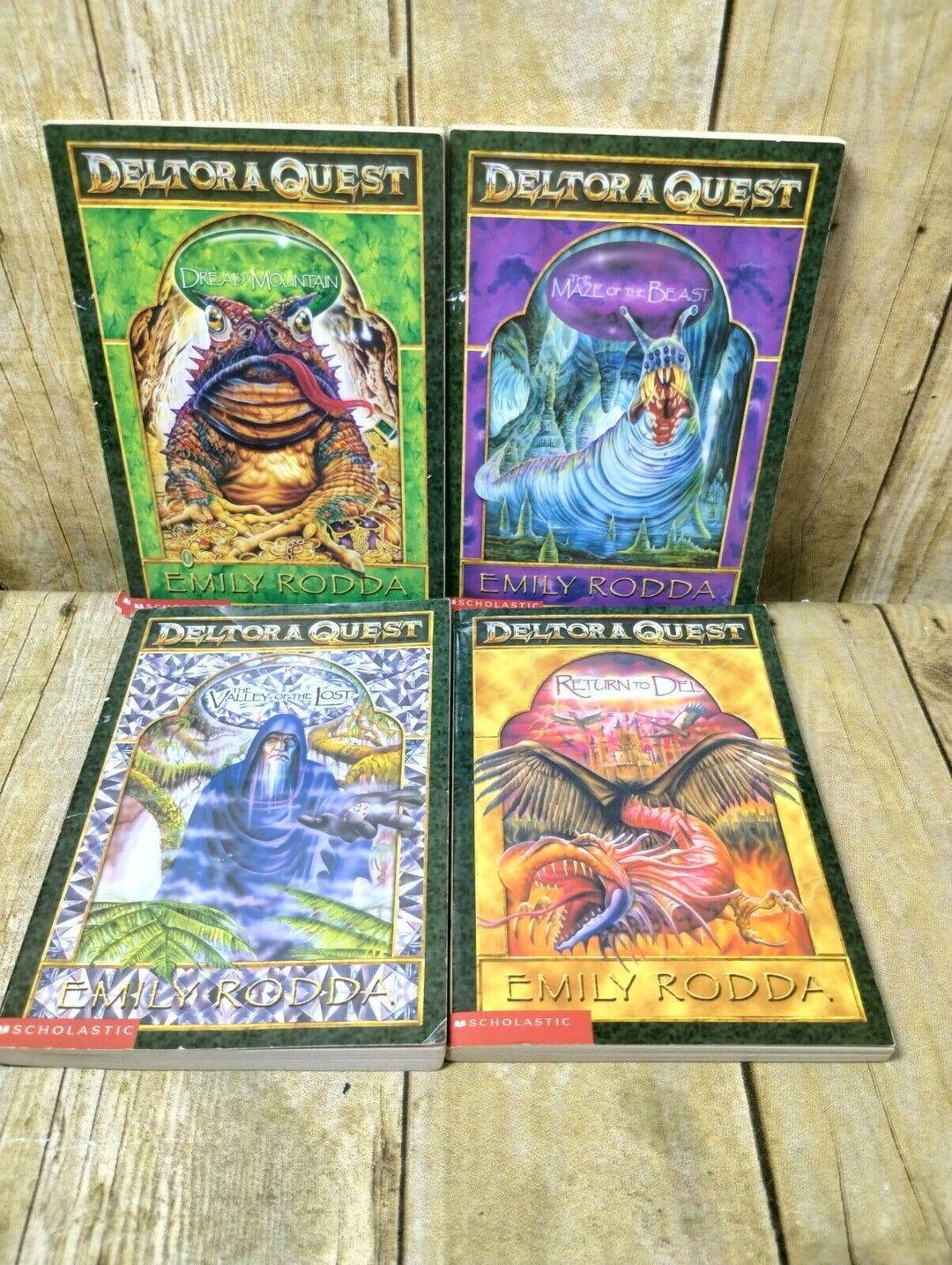 4 DELTORA QUEST Books Emily Rodda Return of Del Valley Lost Maze of ...