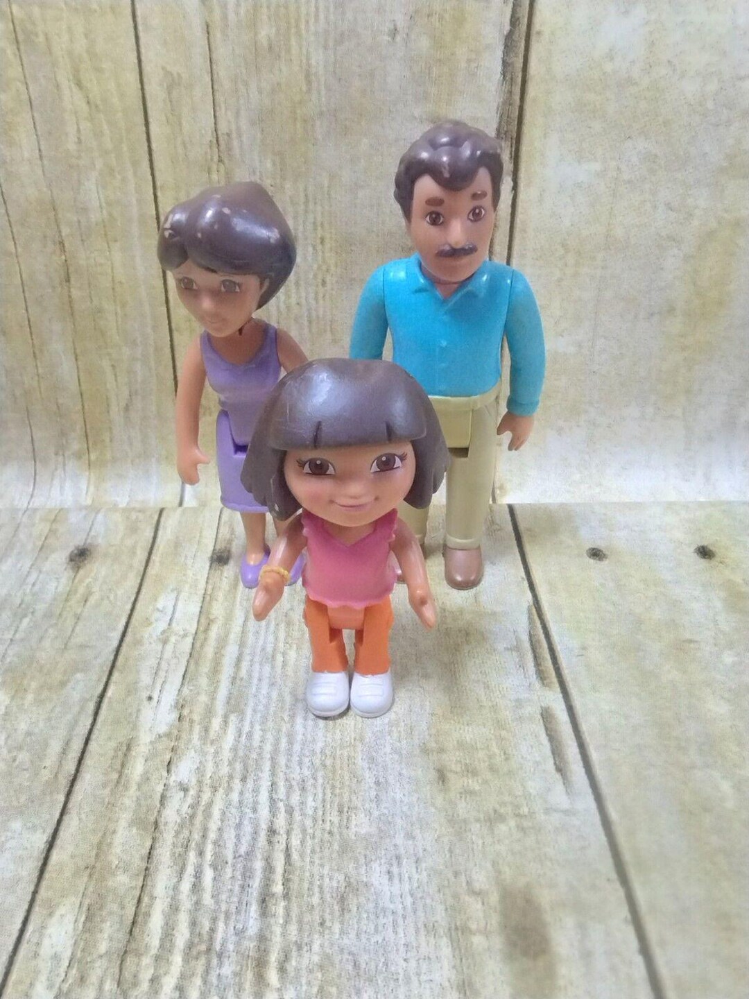 DORA THE EXPLORER Dollhouse Figures Dora Mom Dad Lot of 3 Mattel - Etsy