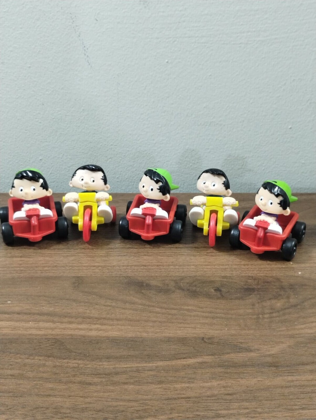 5 Mcdonald's Bobby's World Happy Meal Toys 1994 Big Wheel & Wagon - Etsy
