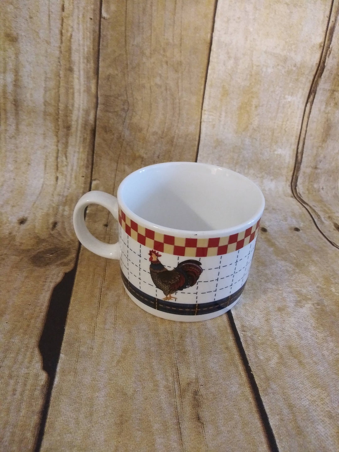 Calico Rooster Mug Majesticware by Oneida Country Kitchen Decor - Etsy