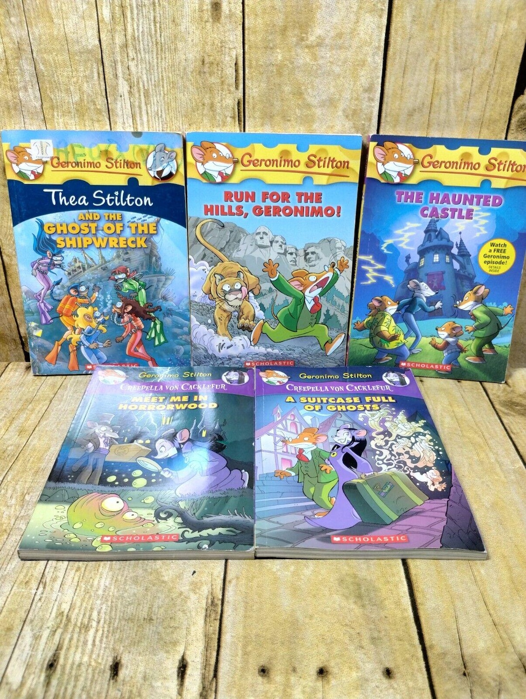 Geronimo Stilton Thea & Creepella Book Lot Scholastic Chapter Childrens ...