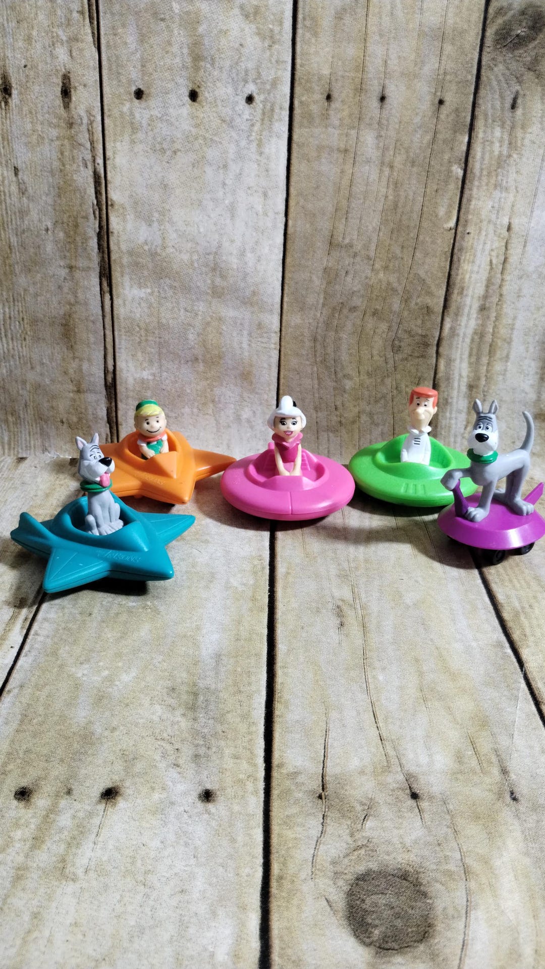 Jetsons George Judy& Astro Elroy Figures Space Ship Cruisers Hanna ...