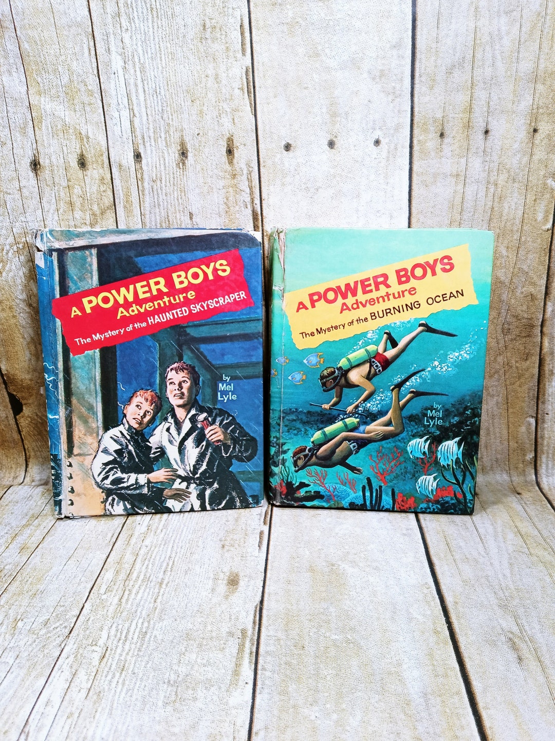Vtg A Power Boys Adventure by Mel Lyle 2 Hardcover Book Bundle - Etsy